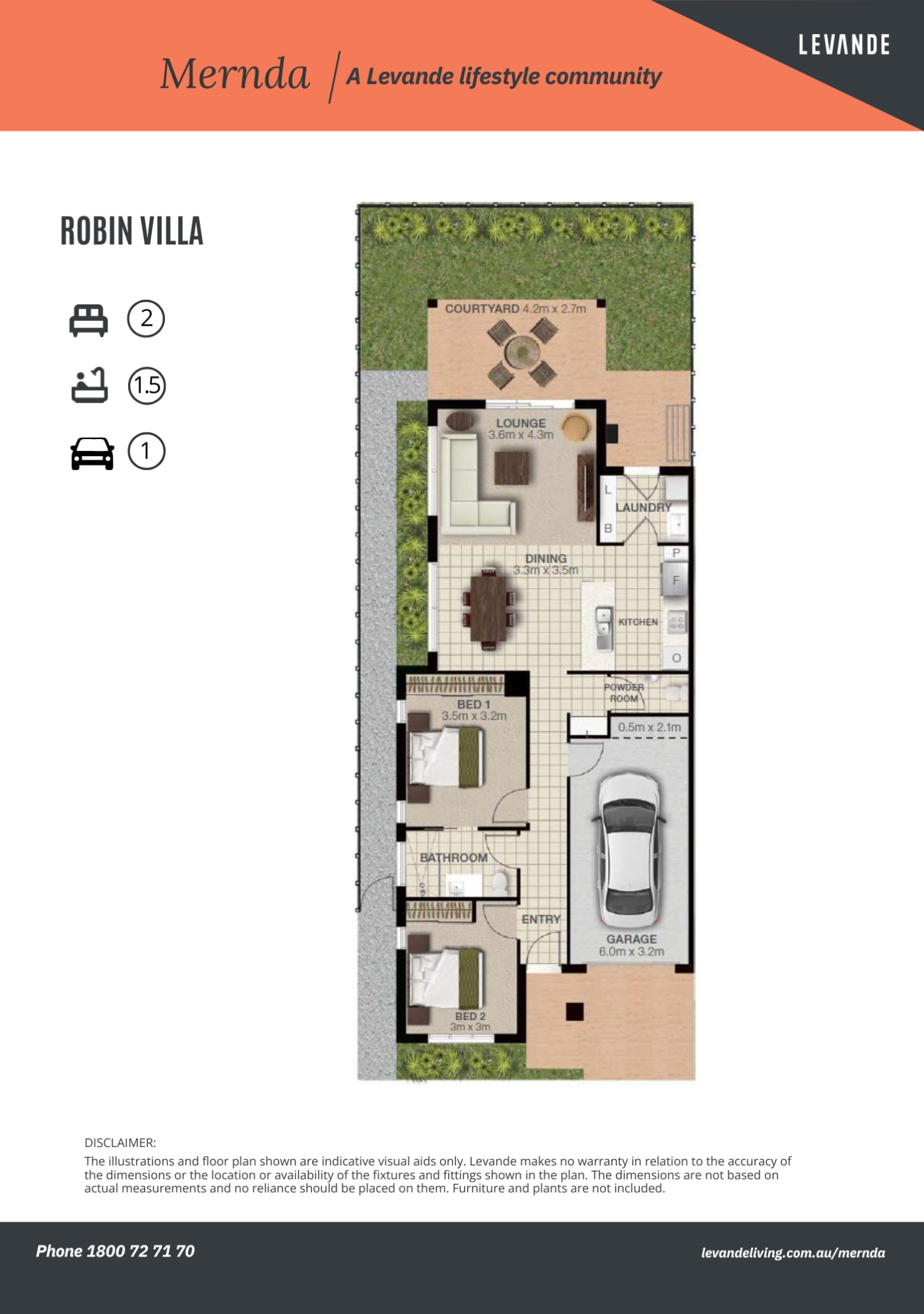 Two Bedroom | Villas | Mernda | Levande