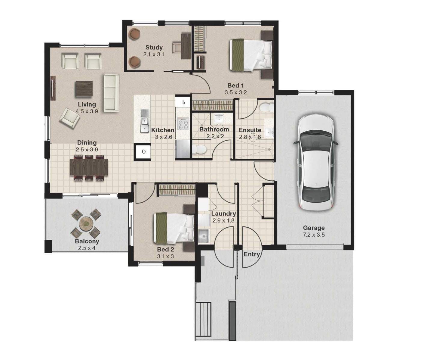 Two Bedroom | Villas | Mernda | Levande